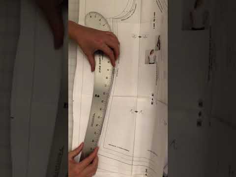 Adjusting a pattern with a hip curve - YouTube