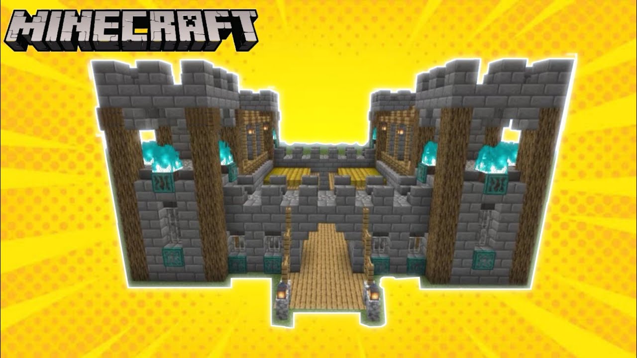 Minecraft ||Ultimate Fortress base||Minecraft house tutorial ||Easy ...