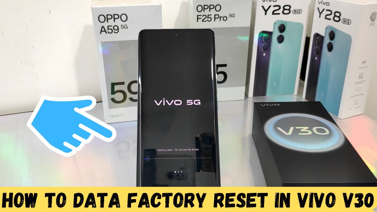 How to Data factory reset in VIVO V30/VIVO V30 pro/Hard Reset Vivo V30 ...
