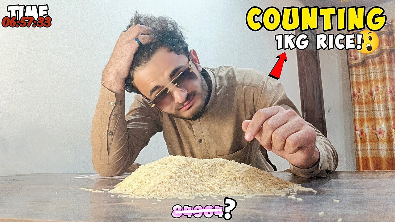 I Counted How Many Grains of Rice Are in 1kg! - YouTube