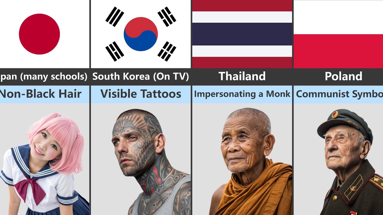 40 Strange Clothing Rules You Won't Believe (By Country) - YouTube