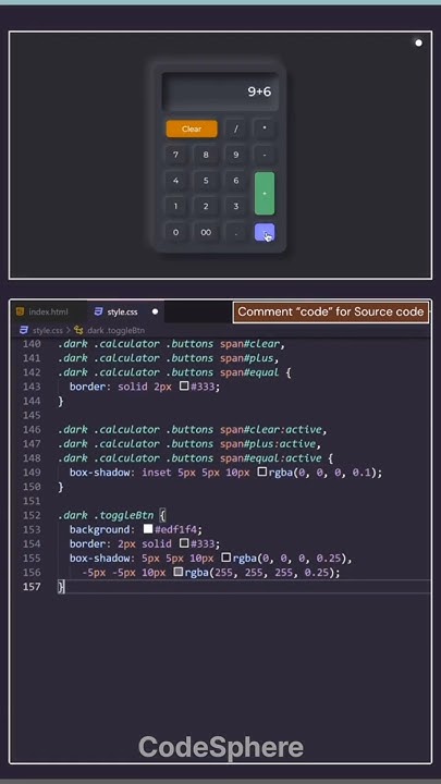 Responsive calculator website #calculator #project #webdev #webdevelopment #coding #codesphere ...