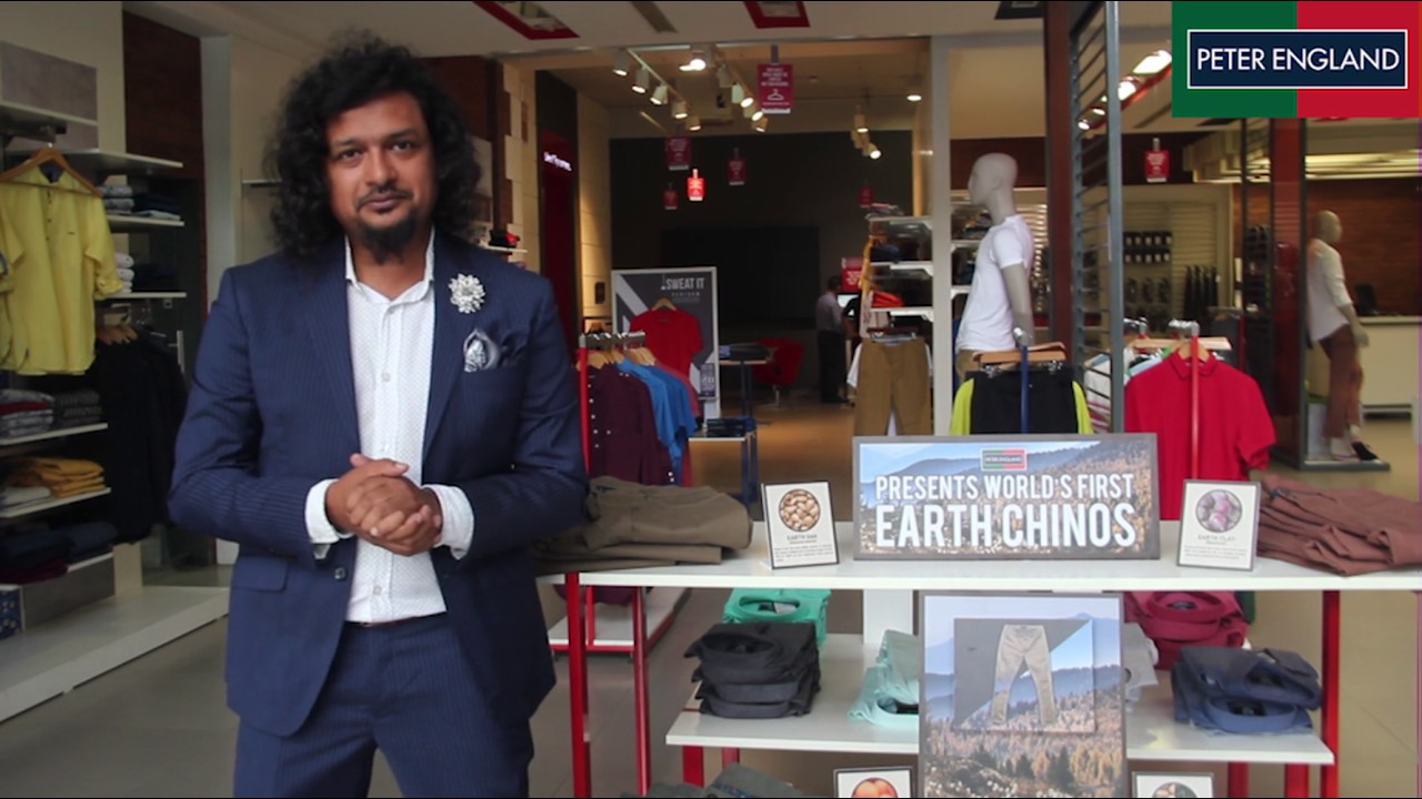 Earth chinos by Peter England - YouTube