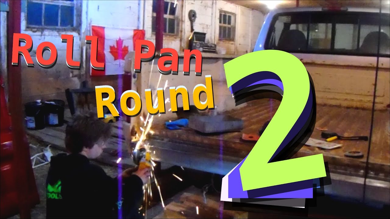 Cutting up my Brand New Roll pan! - License Plate Bracket Install - YouTube