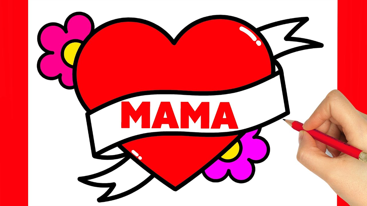 Mama Muttertag MUTTERTAG ZEICHNEN - DIY MUTTERTAG BASTELN ...