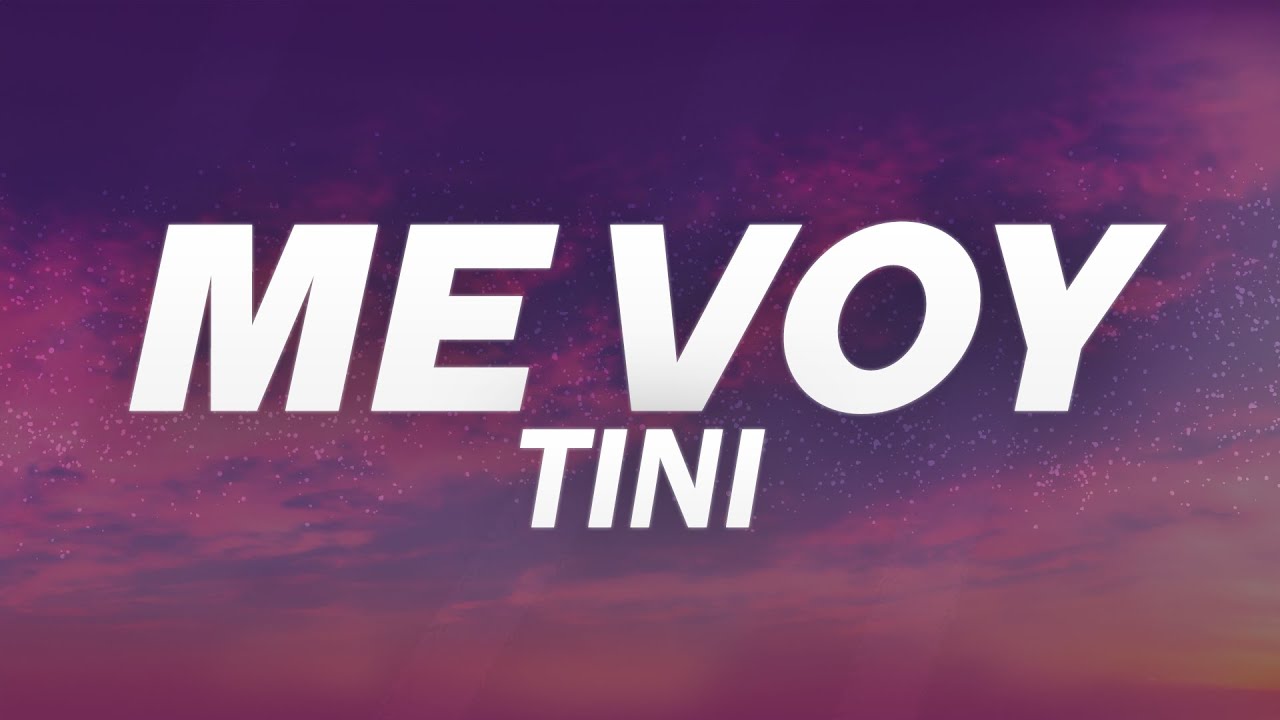 TINI - me voy 💔 Chords - Chordify