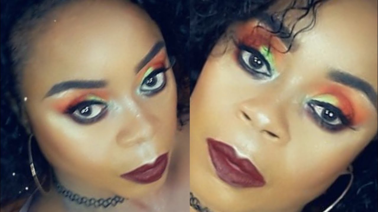 how to do a bright colourful cut crease///it's clarice - YouTube