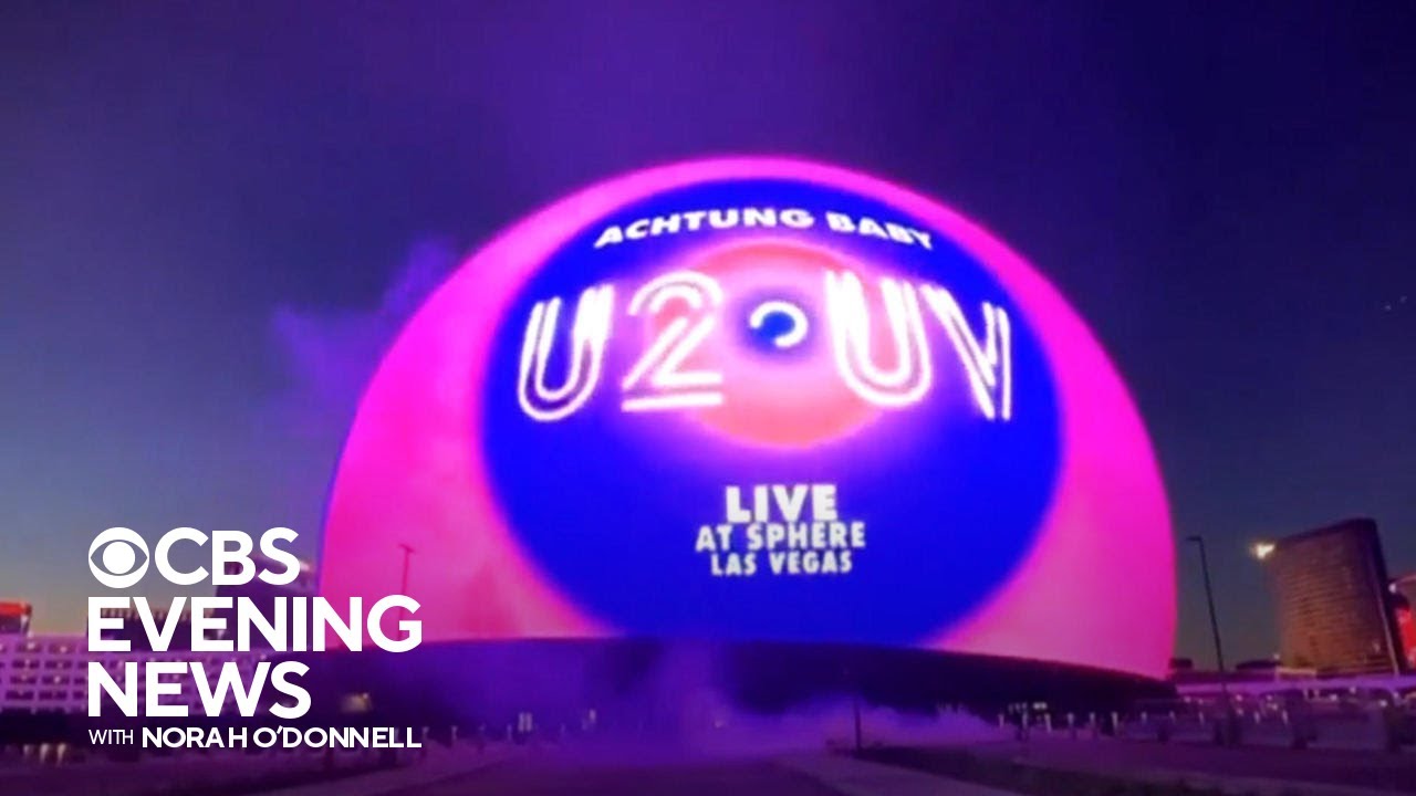 U2 performs in state-of-the-art Sphere in Las Vegas - YouTube