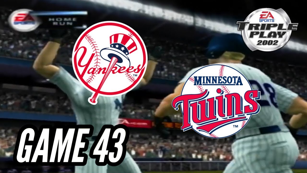 Triple Play Baseball 2002 Yankees Season Sim: Yankees vs Twins Game 43 ...
