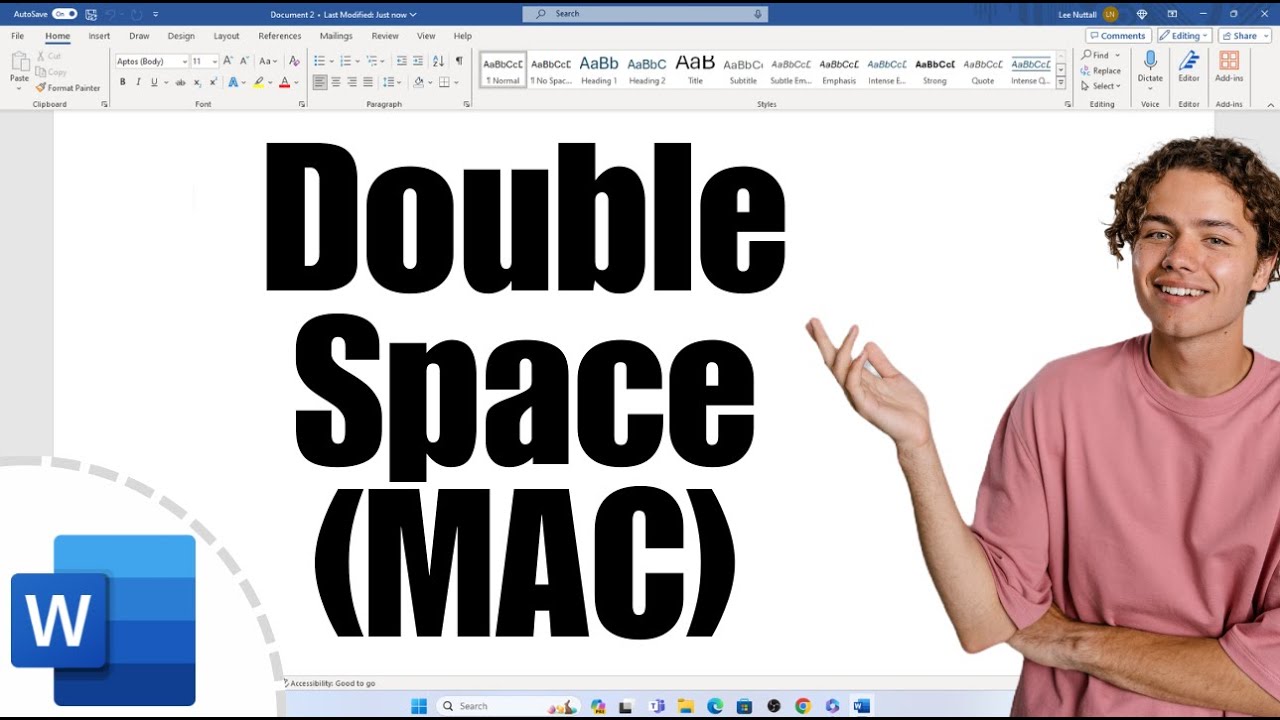 How To Double Space On Word In MAC - YouTube