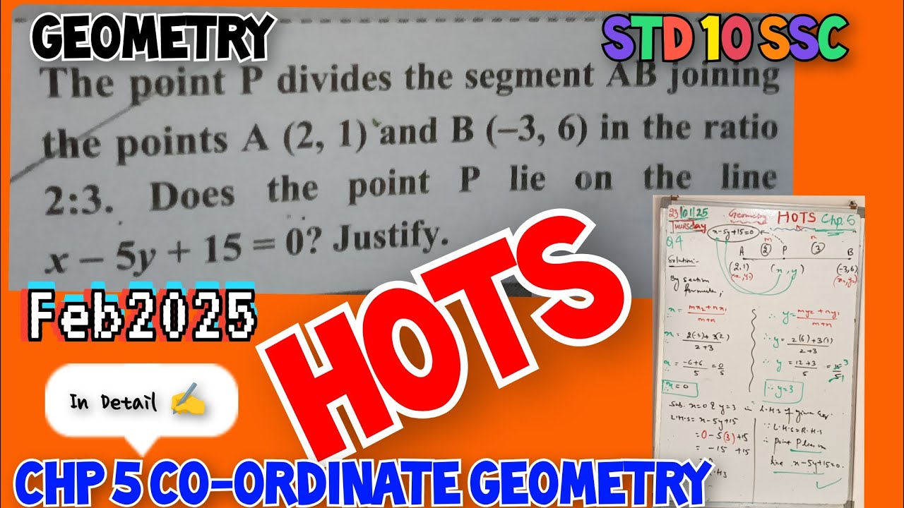 Geometry| HOTS QUESTION| CHP 5 Co-ordinate Geometry - YouTube