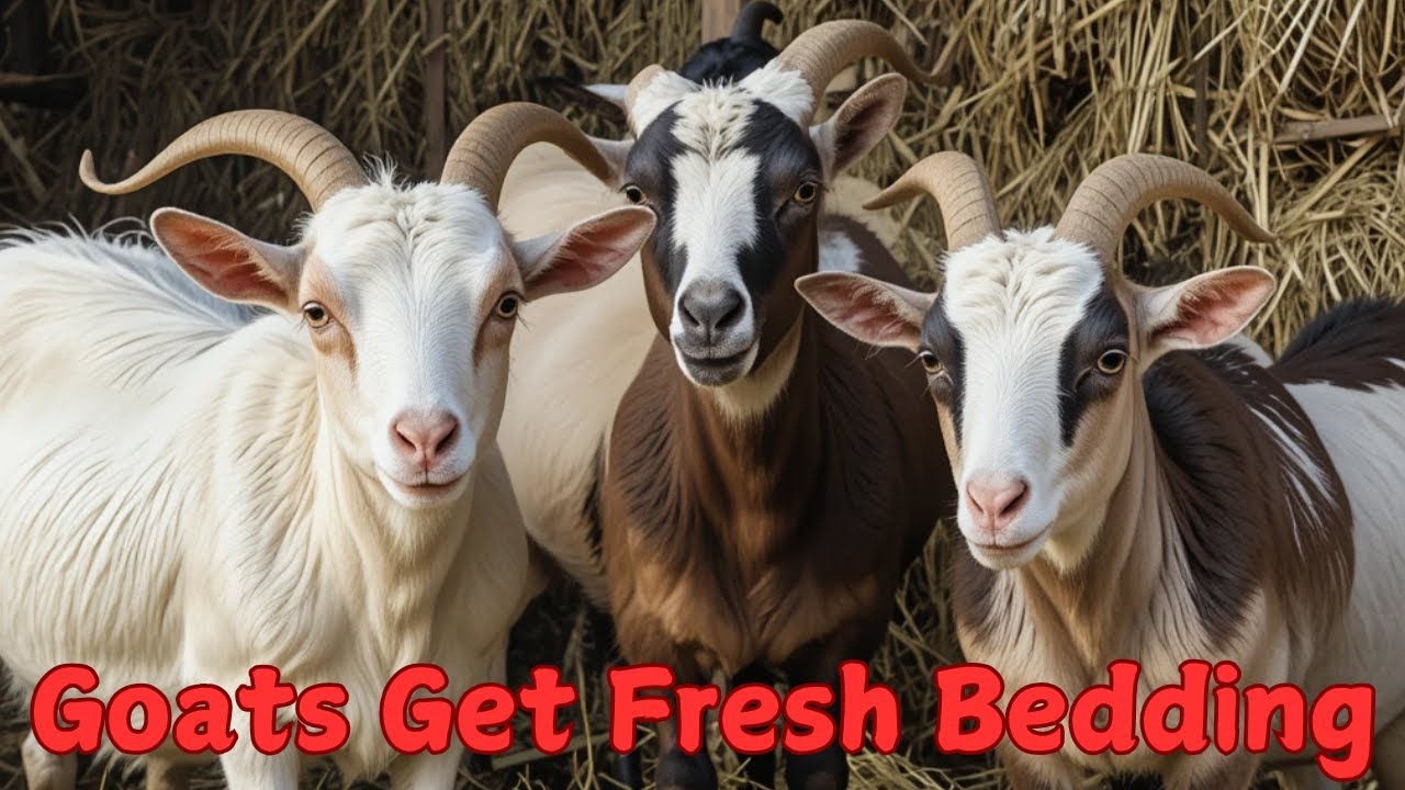 "Watch These Goats Have the BEST NIGHT EVER with Fresh Bedding! 🐐 ...