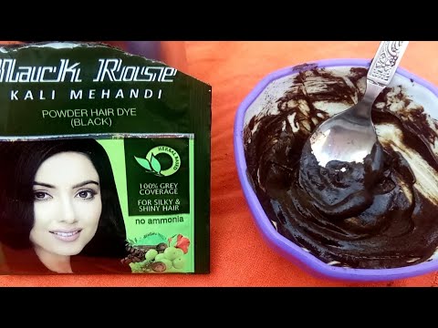 Black Rose Kali Mahendi Hair Dye How to Use - YouTube