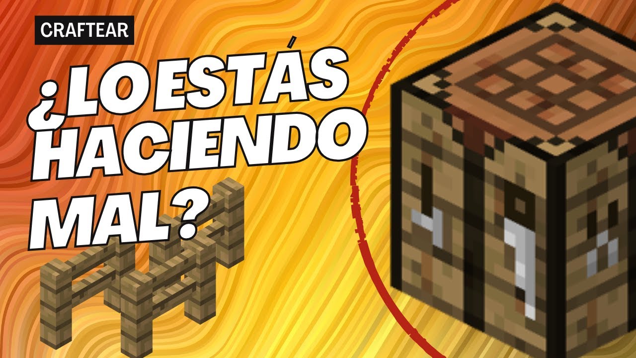 El error que TODOS cometen al craftear vallas de madera (y la ...