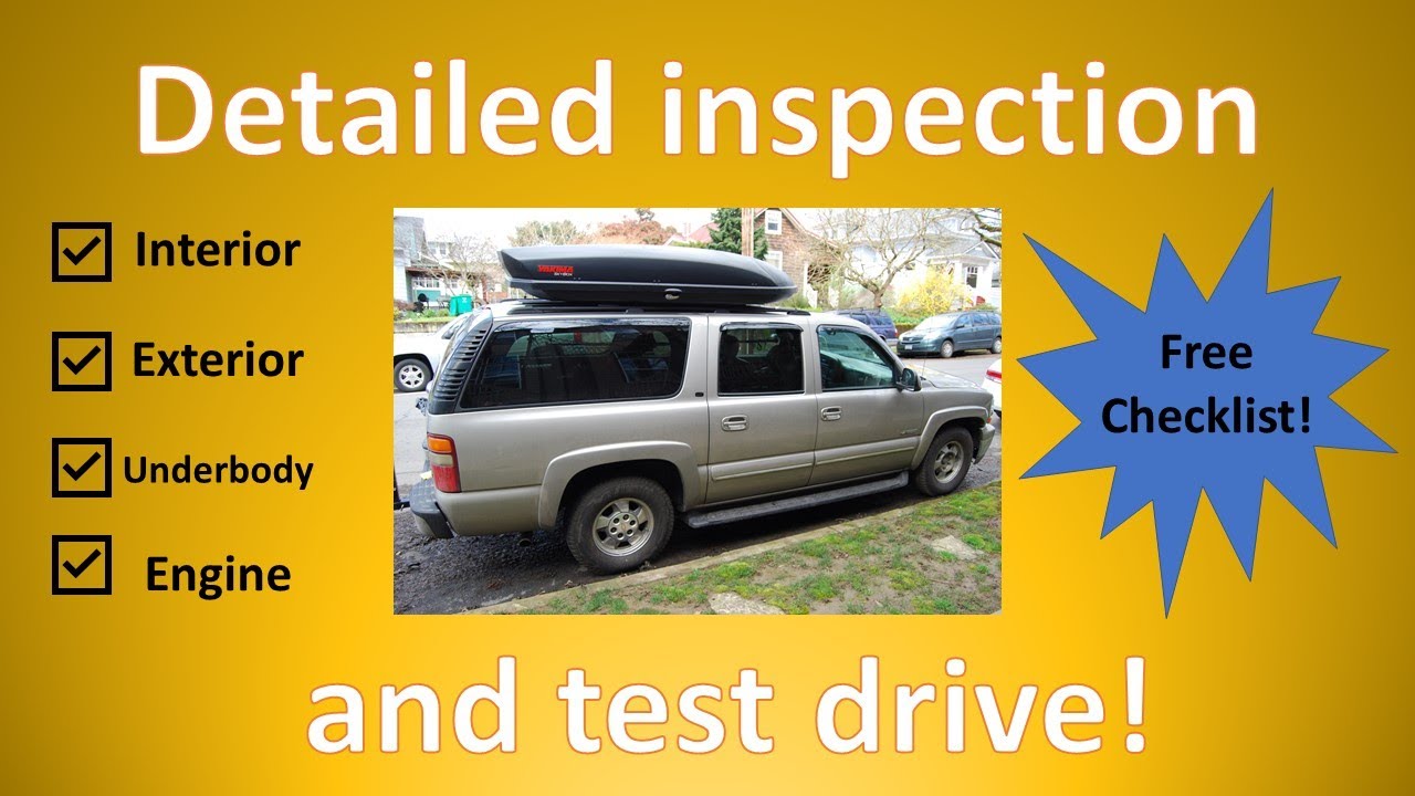 How to buy used car checklist - YouTube