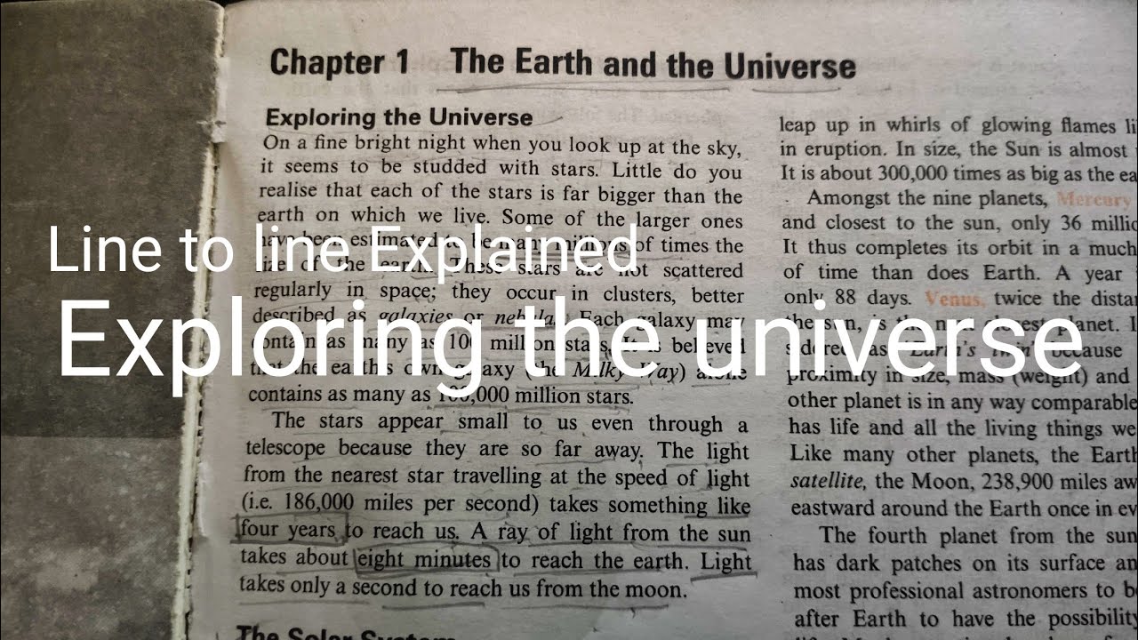 Exploring the Universe l chapter 1- The Earth and universe l GC Leong ...