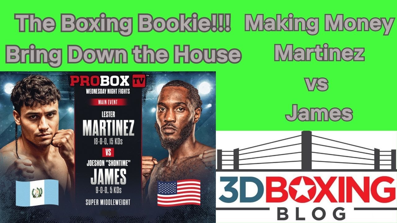 MAKE MONEY W/THE Boxing Booking on PROBOX TV card Lester Martinez vs ...