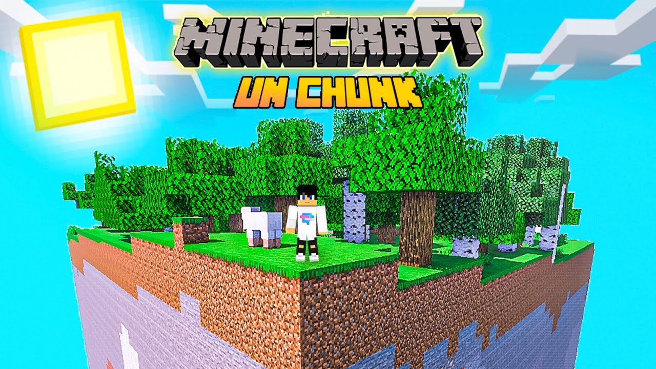 MINECRAFT pero ESTOY en UN CHUNK 🤯 - YouTube