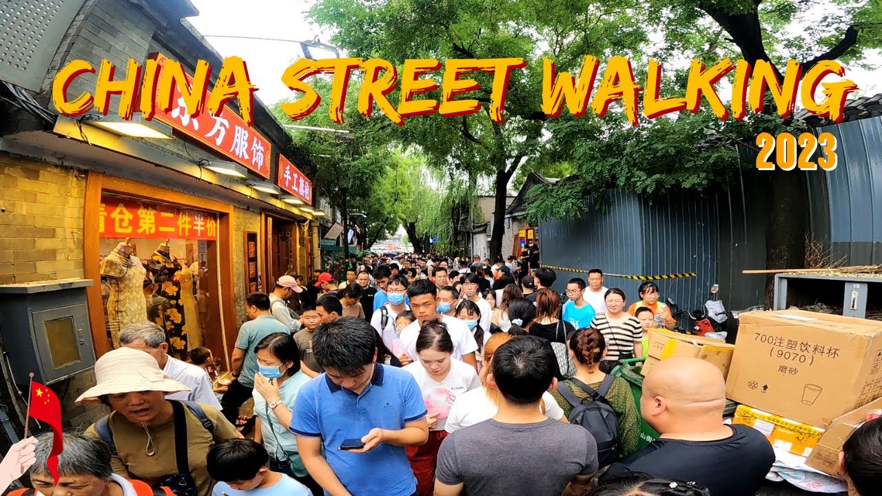 China famous street walking 2023 | Beijing Hutong walk | Street walking ...
