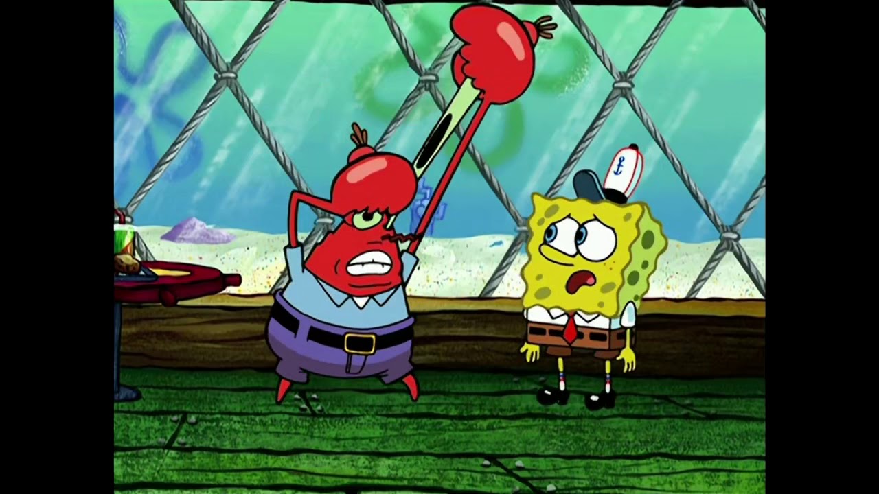 SpongeBob Trying to Translate Mr. Krabs' Newest Communication Method ...