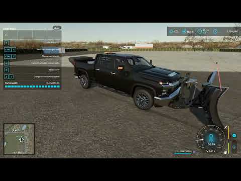 fs 22 snow plow set up for the trucks - YouTube