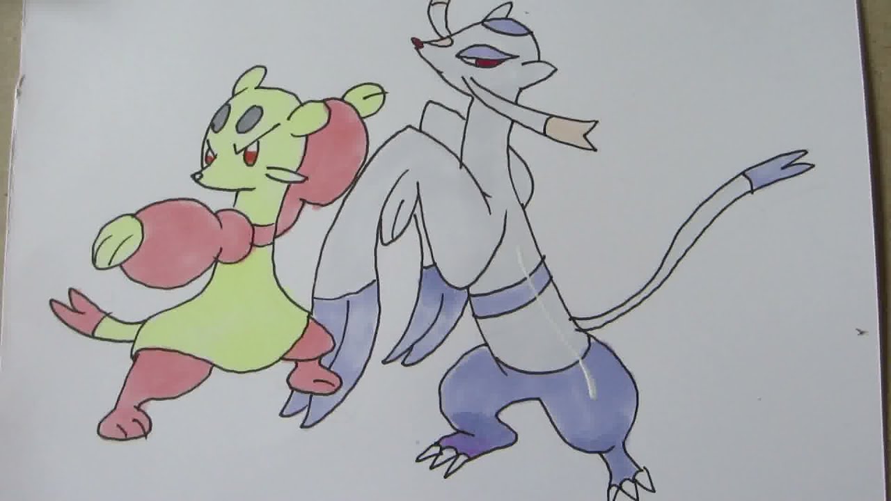 How to draw Pokemon: No.619 Mienfoo, No.620 Mienshao - YouTube