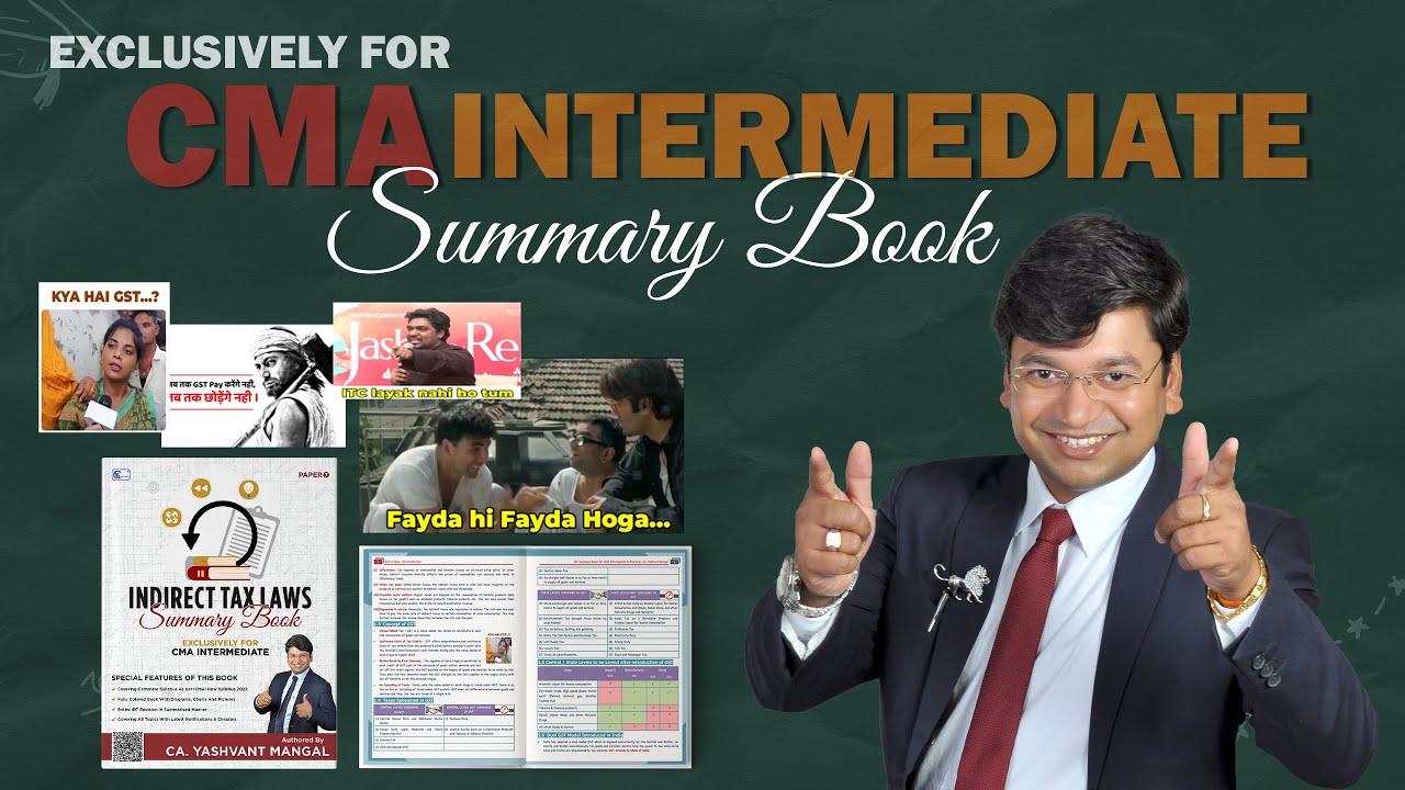 CMA Inter || Summary Book || New Colorful Avatar || Nov. 24, May 25 ...