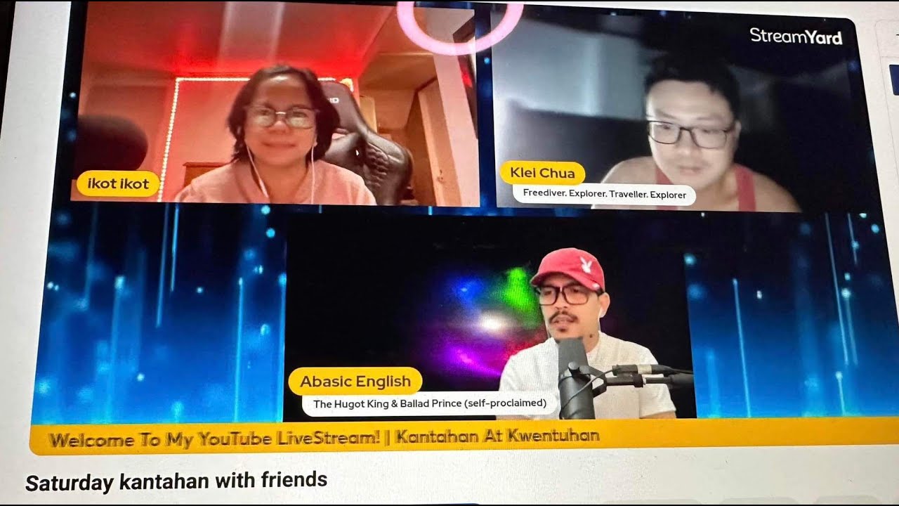 Saturday kantahan with friends Abasic English and Klei Chua - YouTube