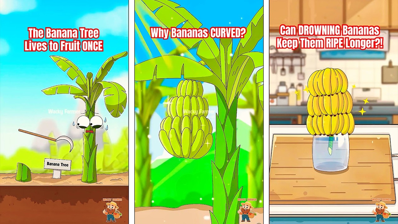 Secrets of Fruit (Ep. 1): BANANA🍌 | Wacky Farmer - YouTube