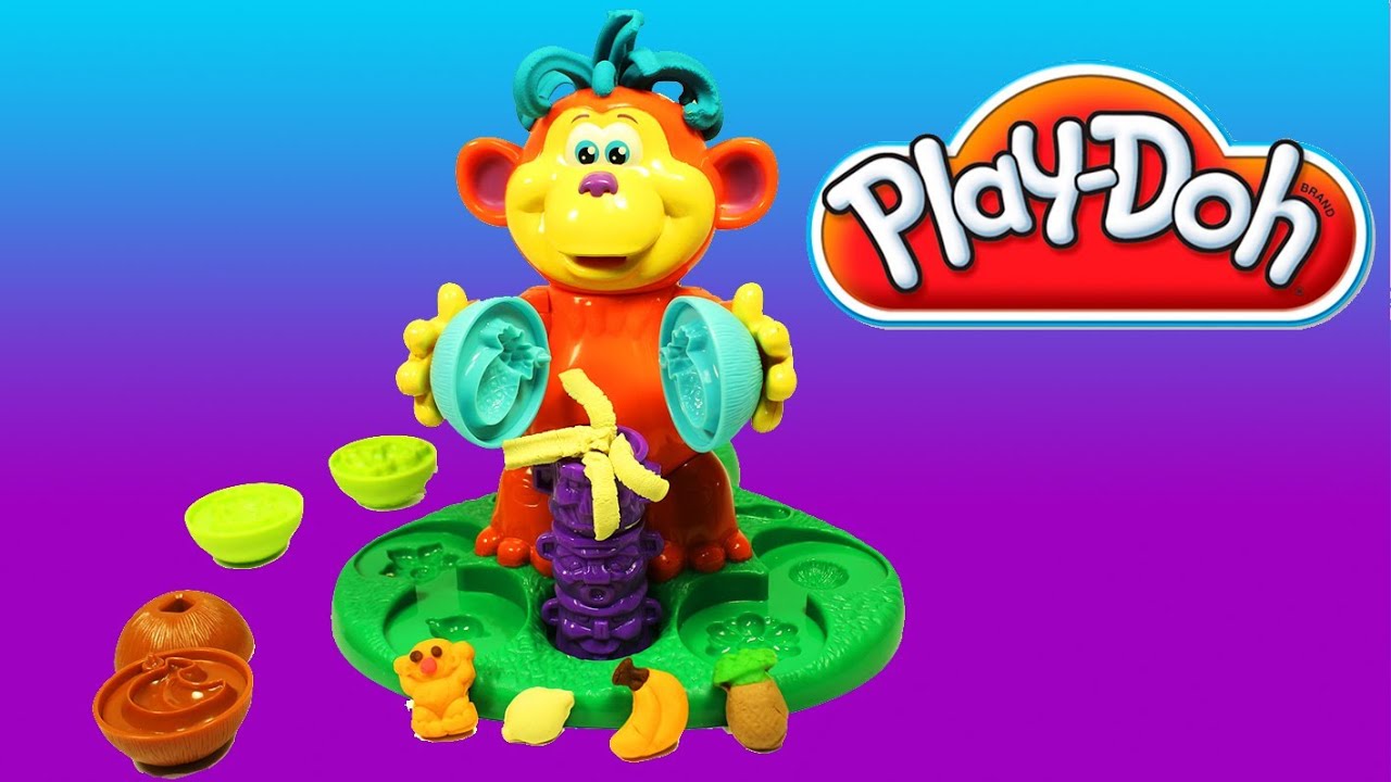 DibusYmas Play Doh Monkey playset play dough by Unboxingsurpriseegg ...