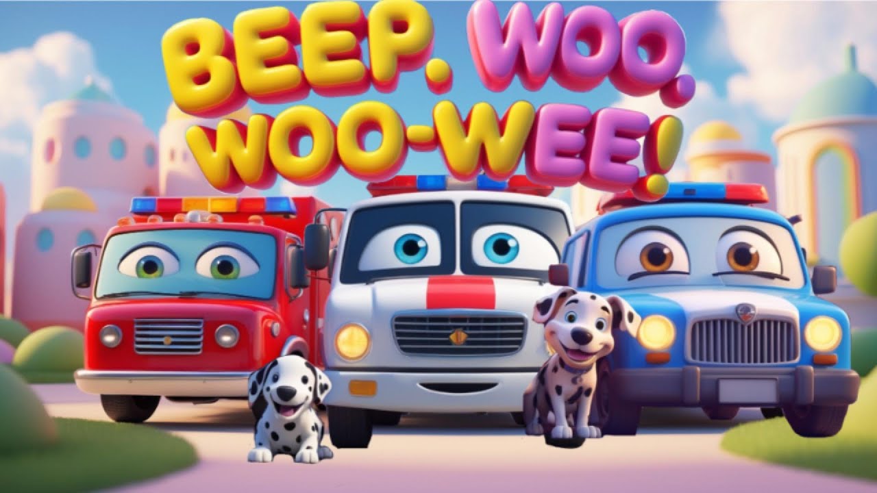 Beep, Woo, Woo-oo Wee! | Fun Emergency Vehicle Song for Kids ...