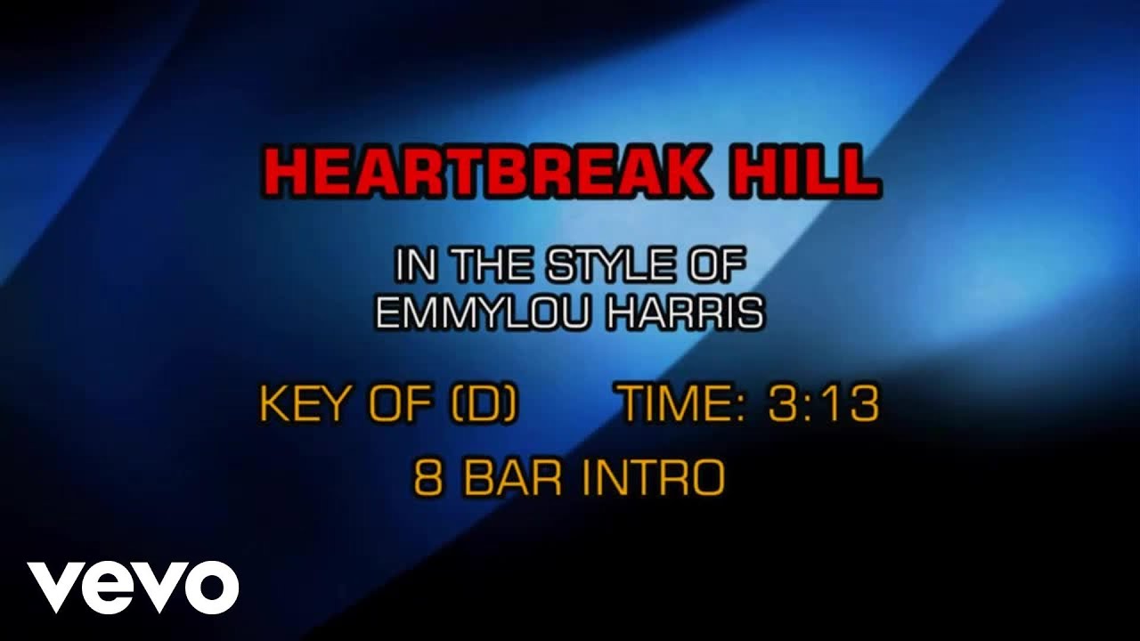 Emmylou Harris Heartbreak Hill Karaoke Youtube