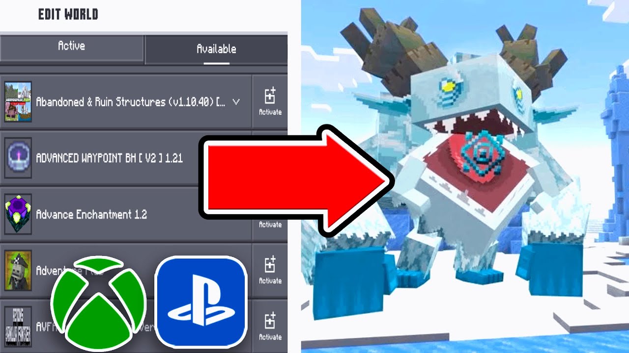 How To Download Mods In Minecraft Xbox & PS5! - Minecraft Bedrock - YouTube