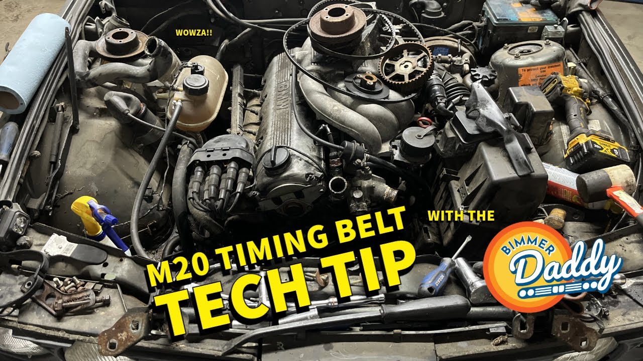 BMW E30 M20 Engine Timing Belt Installation Tech Tip - YouTube