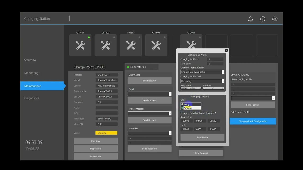 PcVue EV Charging Scenario Maintenance - YouTube