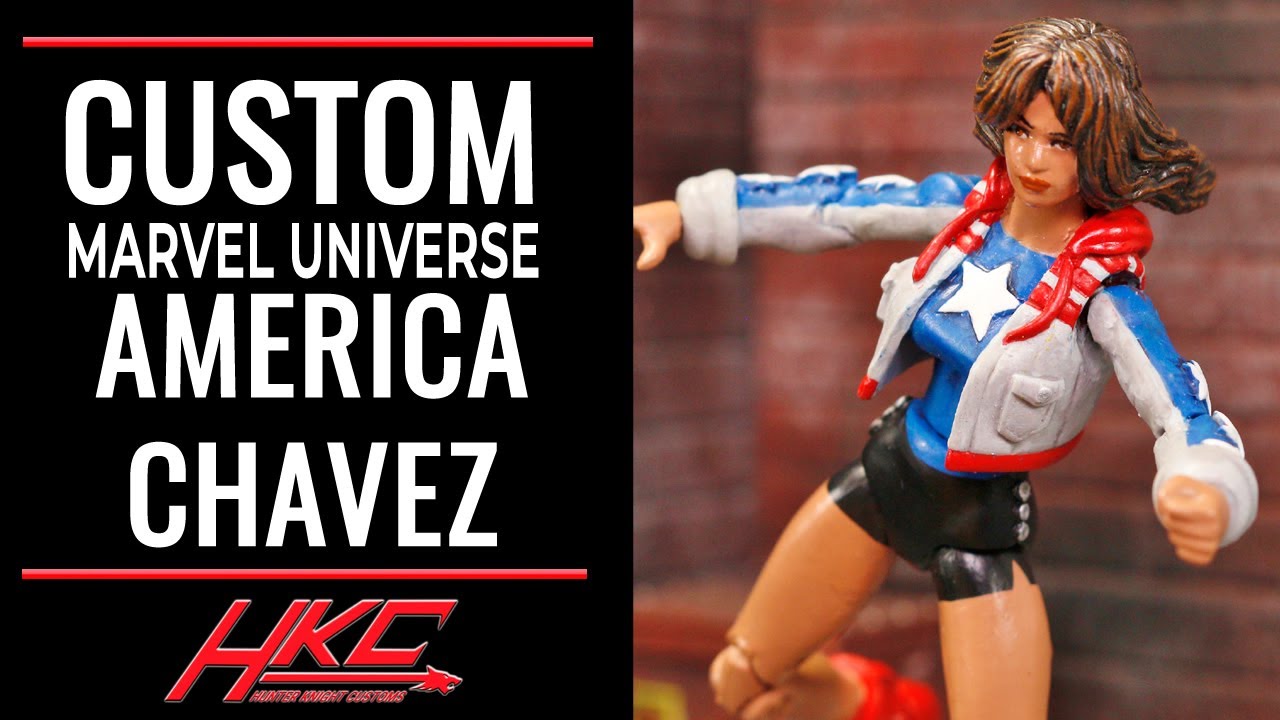 Marvel Universe AMERICA CHAVEZ custom action figure 3.75 inch scale by ...