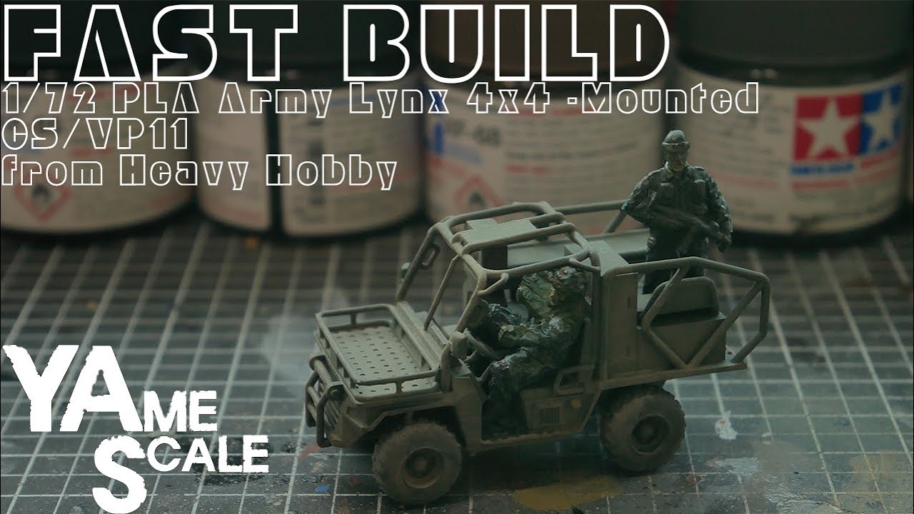 1/72 PLA Army Lynx 4x4 - Mounted CS/VP11 from Heavy Hobby - YouTube