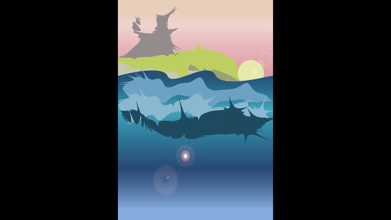 Lesson on creating a seascape in Adobe Illustrator - YouTube