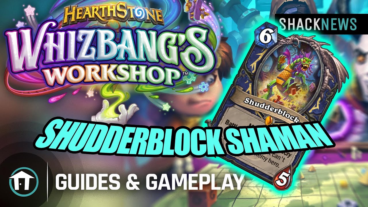 Hearthstone: Whizbang's Workshop - Shudderblock Shaman gameplay - YouTube