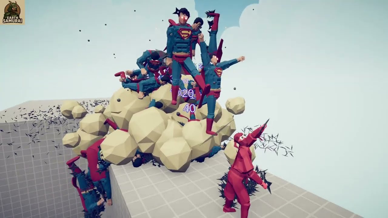 Small Size SUPERMAN Army vs Every Multi Shot Unit | Tabs Simulator ...