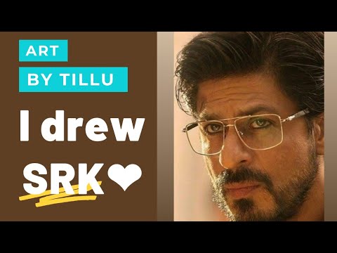 How I Drew Sketch Of SRK | SRK Sketch | Art by Tillu - YouTube