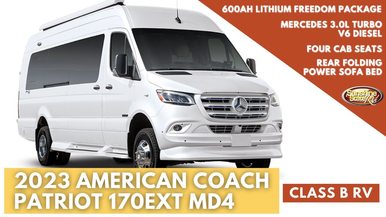 New 2023 American Coach Patriot 170EXT MD4 Diesel Class B RV ...