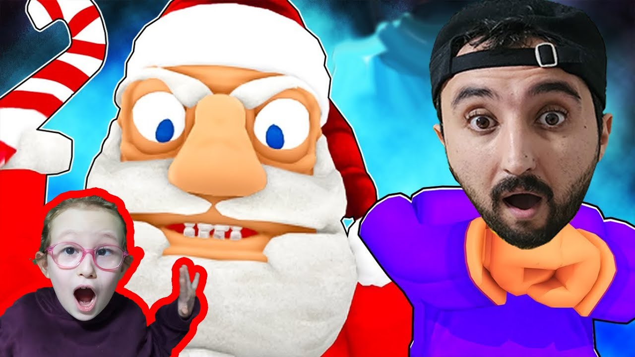 KORKUNÇ DEV NOEL BABANIN EVİNDEN KAÇIYORUZ😱 ROBLOX EVIL SANTA ESCAPE ...