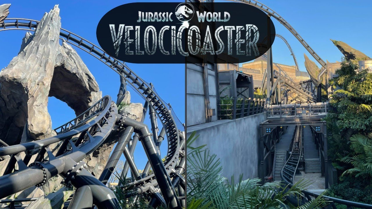 VelociCoaster Construction Update! Ride TESTING & EPIC Theming ...