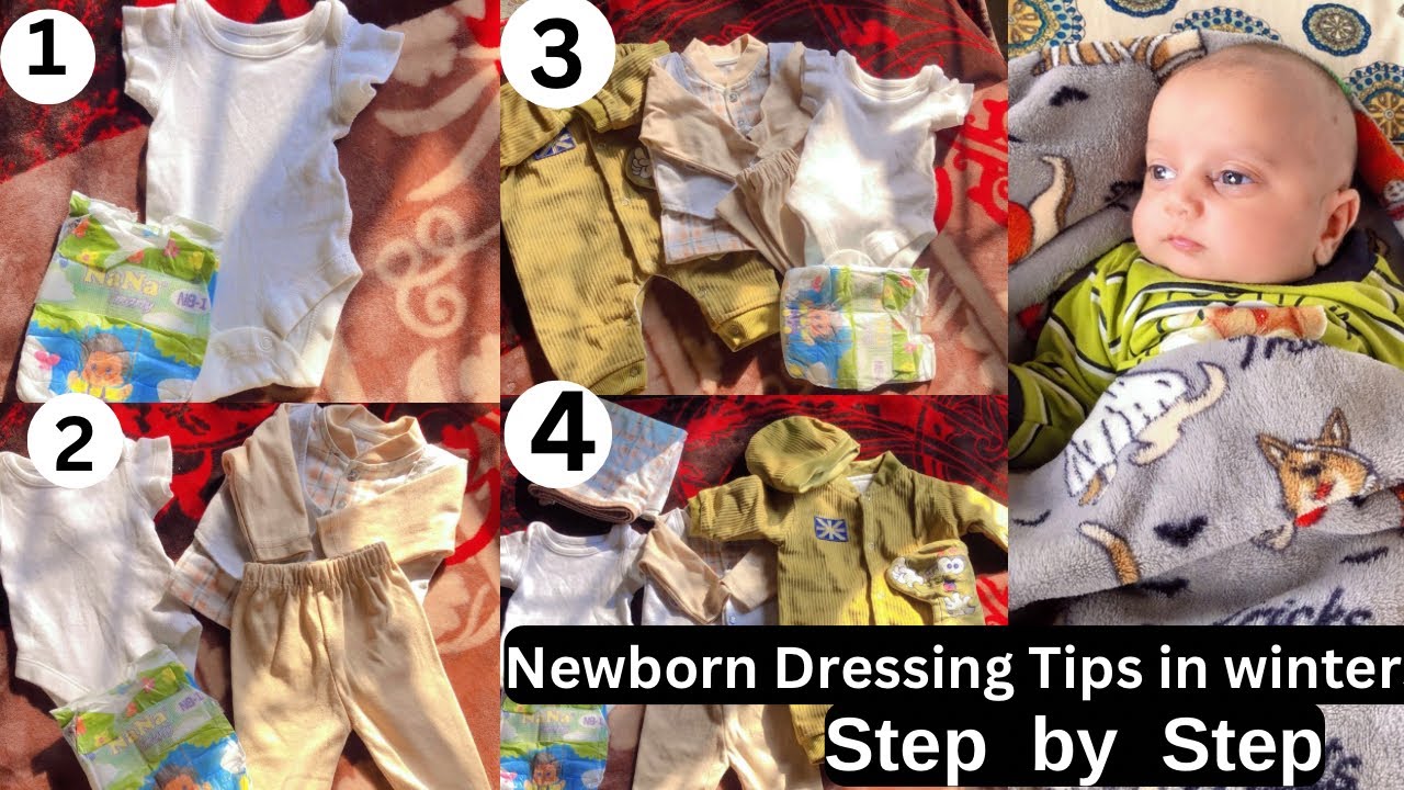 Newborn baby Dressing Tips Step by Step | Srdiaon men bachon ko kis tra ...