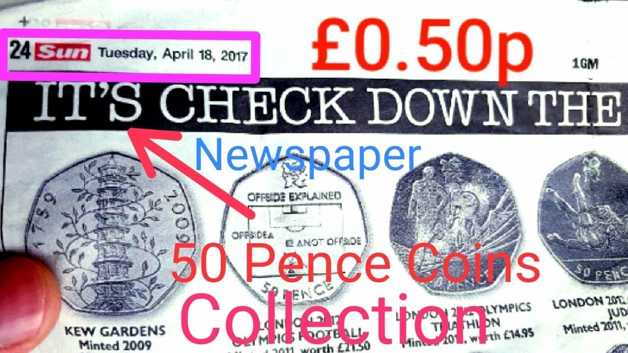 Most valuable rares 50p coins in circulation || Rare 50p Coins ...