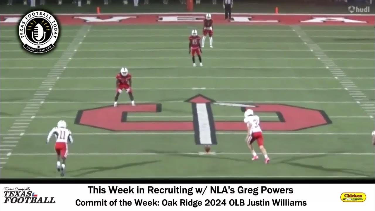 Conroe Oak Ridge 2024 OLB Justin Williams -- DCTF Commit of the Week - YouTube