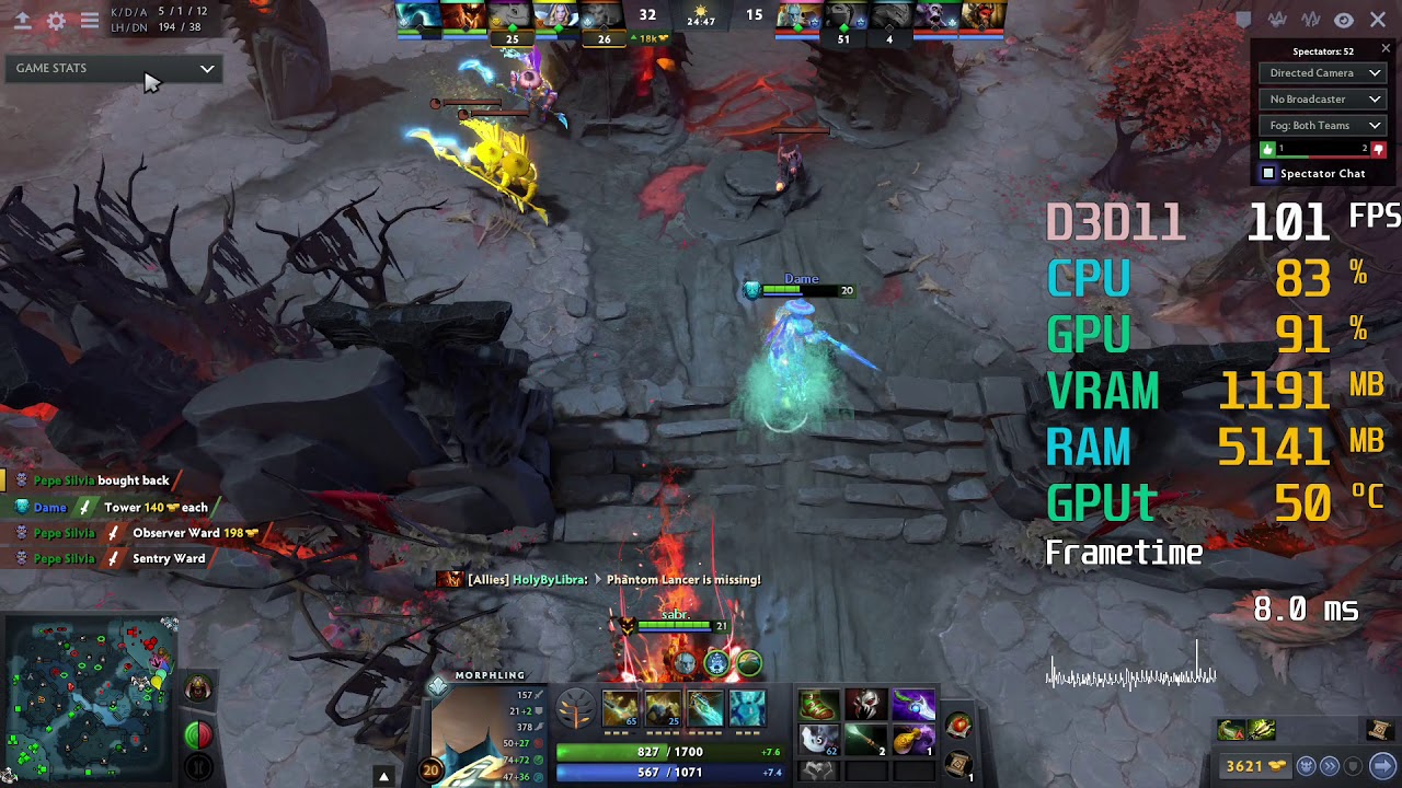 AMD Radeon RX 5500 XT -- Intel Core i5-3470 -- Dota 2 FPS Test - YouTube