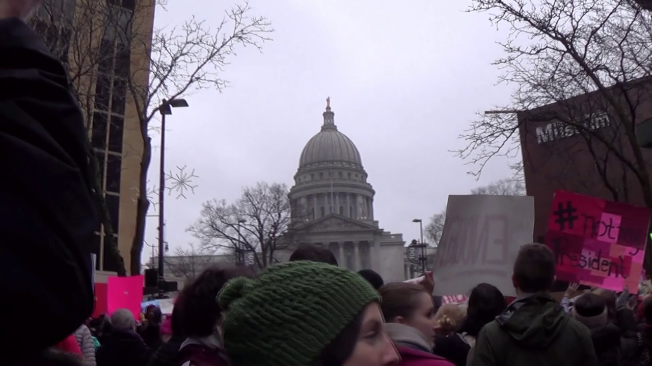 Women's March in Madison, Wisconsin 2017 - YouTube
