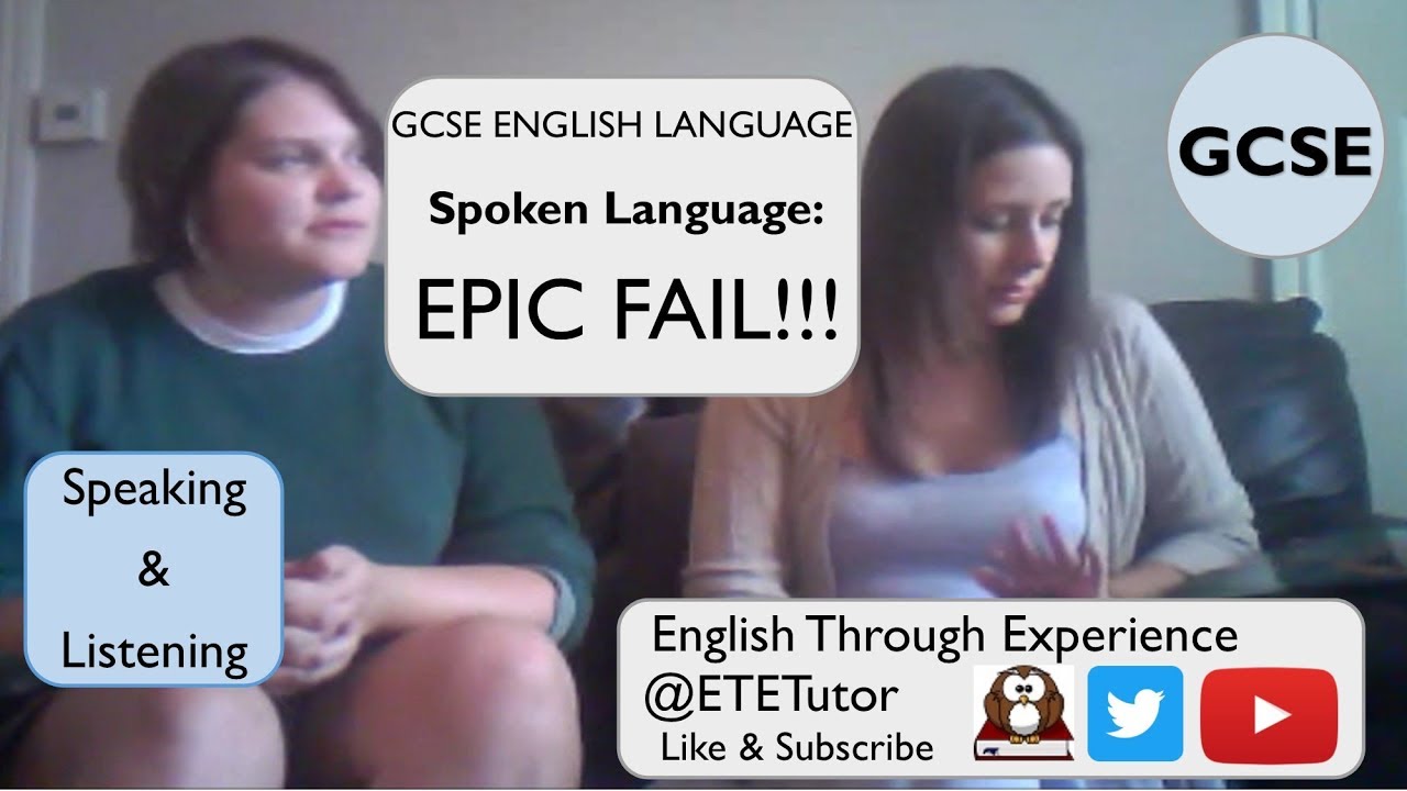 GCSE English Spoken Language Skills Conversation 1 - Poor Social Skills ...